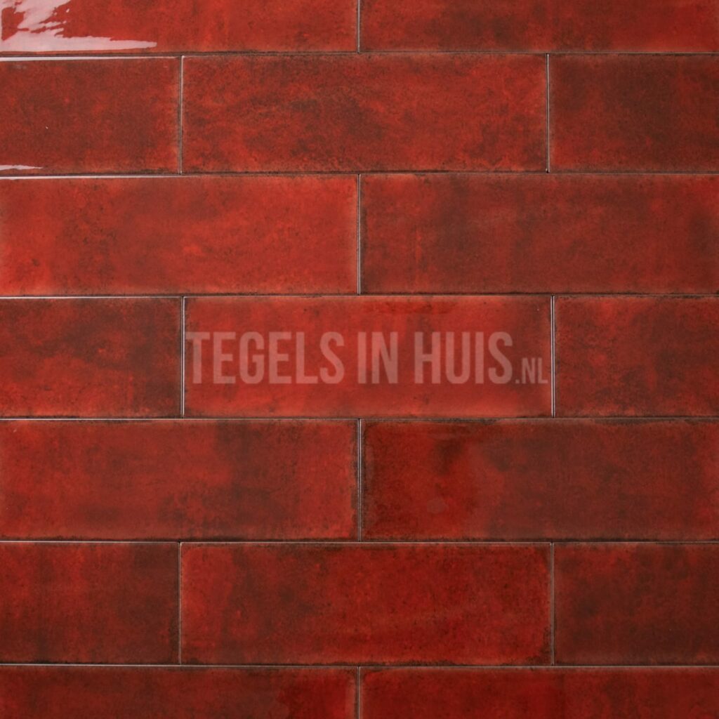 Wandtegel Titan ruby rood glans 10x30 | Tegels in Huis - De goedkoopste ...