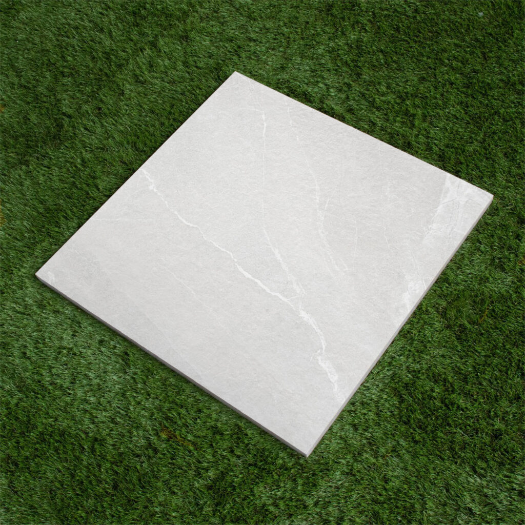 Keramische terrastegel - tuintegel Pietra Bo wit 60x60x2 gerectificeerd ...