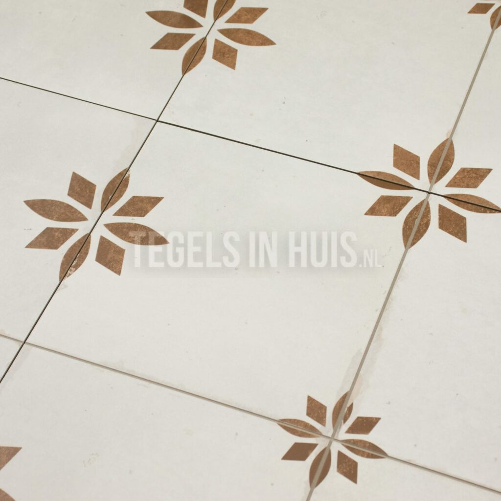 Vloertegel / wandtegel Savannah rood oxide 45x45 cm ( 4 in 1 tegel ...