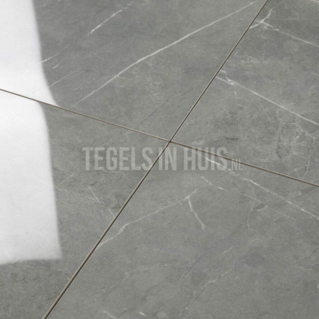 Vloertegel / wandtegel Ticino stone grijs gepolijst 60x60 ...
