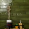 Equipe wandtegel Manacor 6,5x40 basil groen glans - handvorm - zellige ...