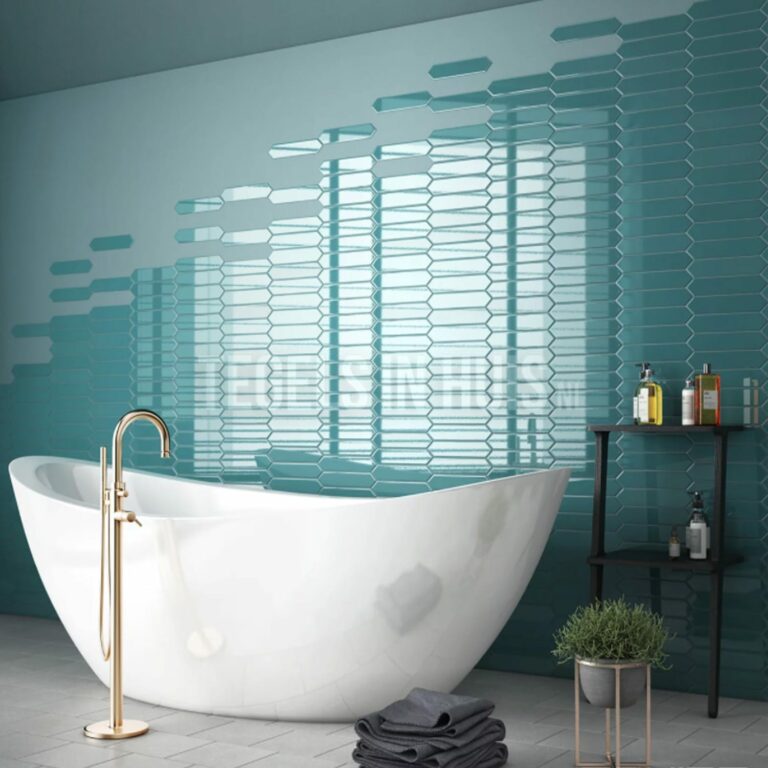 Wandtegel Arrow Blue Canard Teal blauw 5x25 | Tegels in Huis - De ...