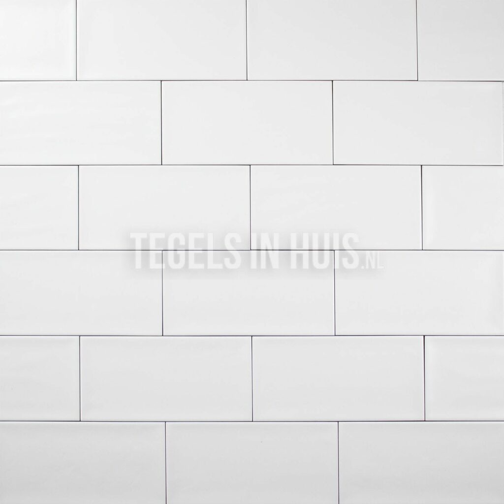 Wandtegel Artic handvormlook 10x20cm mat wit | Tegels in Huis - De ...