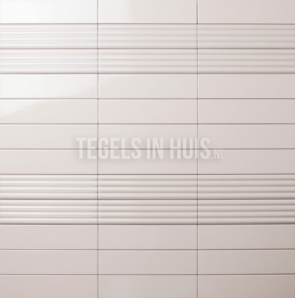 Wandtegel Costa Nova decor ribbel Onda stony roze glans 5x20 | Tegels ...