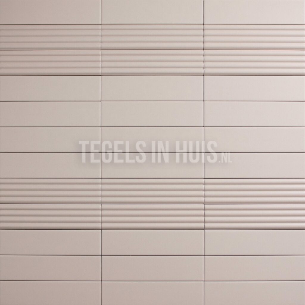 Wandtegel Costa Nova decor ribbel Onda stony roze mat 5x20 | Tegels in ...
