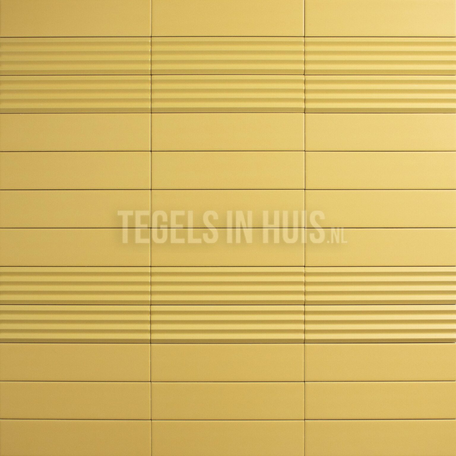 Wandtegel Costa Nova decor ribbel Praia geel mat 5x20 | Tegels in Huis ...