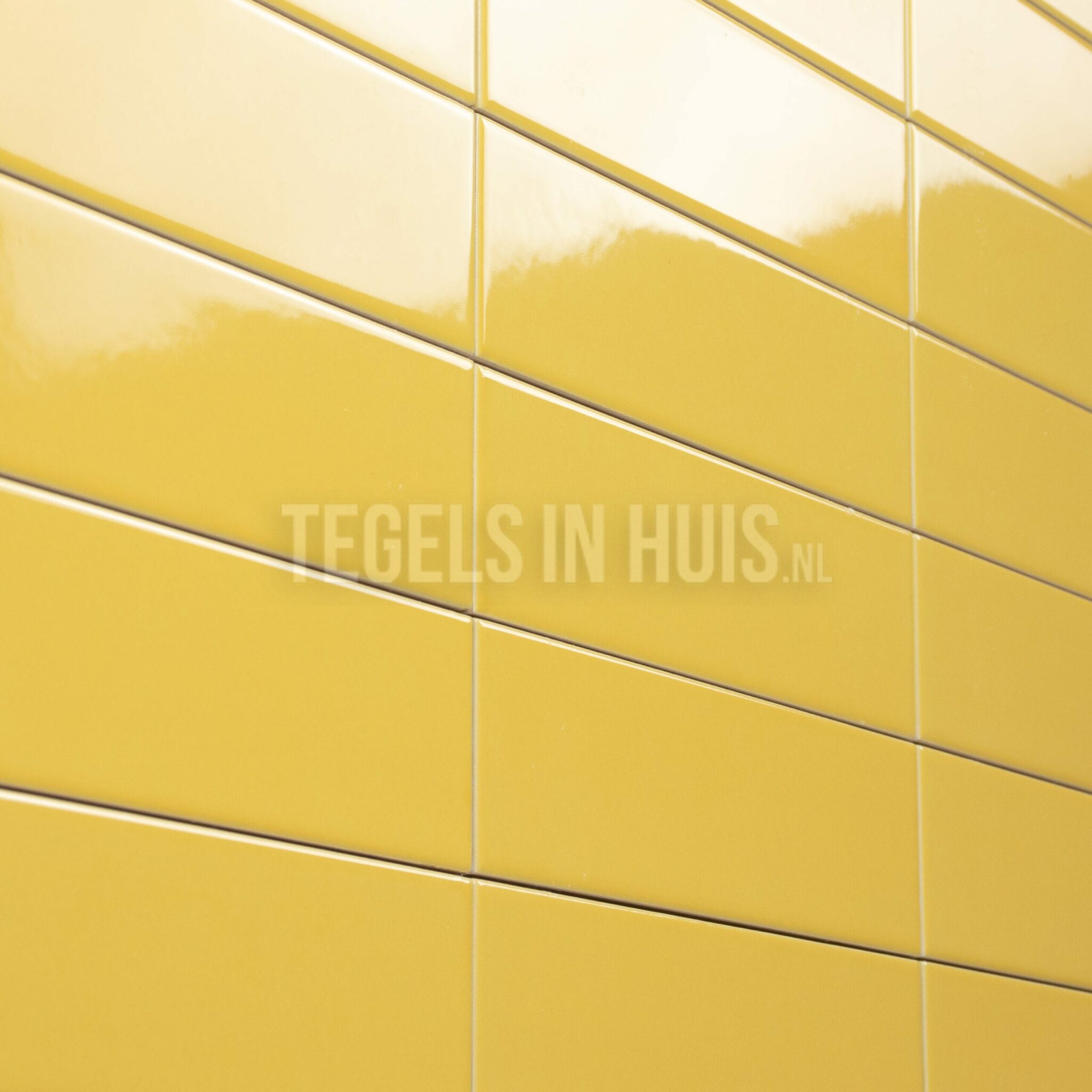 Wandtegel Costa Nova geel glans 5x20 ideaal voor visgraat | Tegels in ...