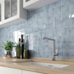 Equipe wandtegel Manacor 10x10 moon blauw glans - handvorm - zellige ...