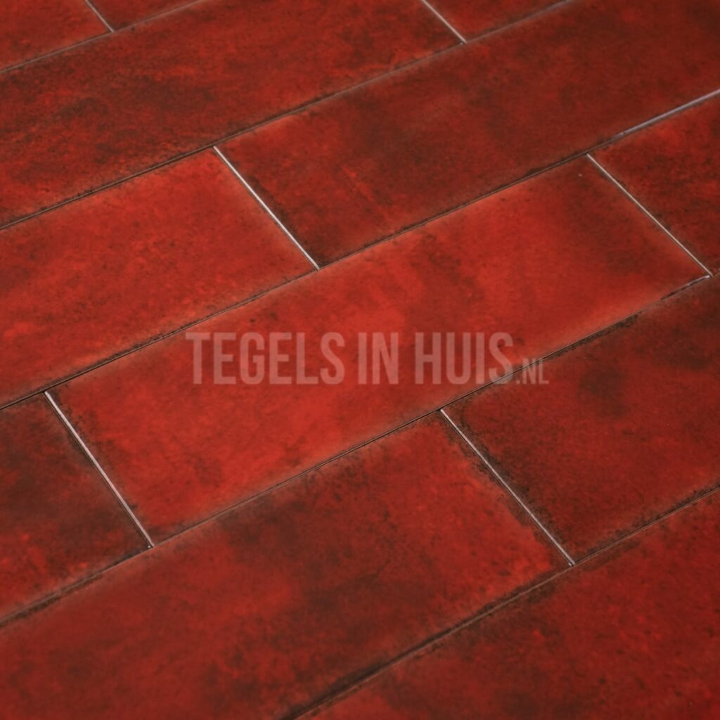 Wandtegel Titan ruby rood glans 10x30 | Tegels in Huis - De grootste en ...