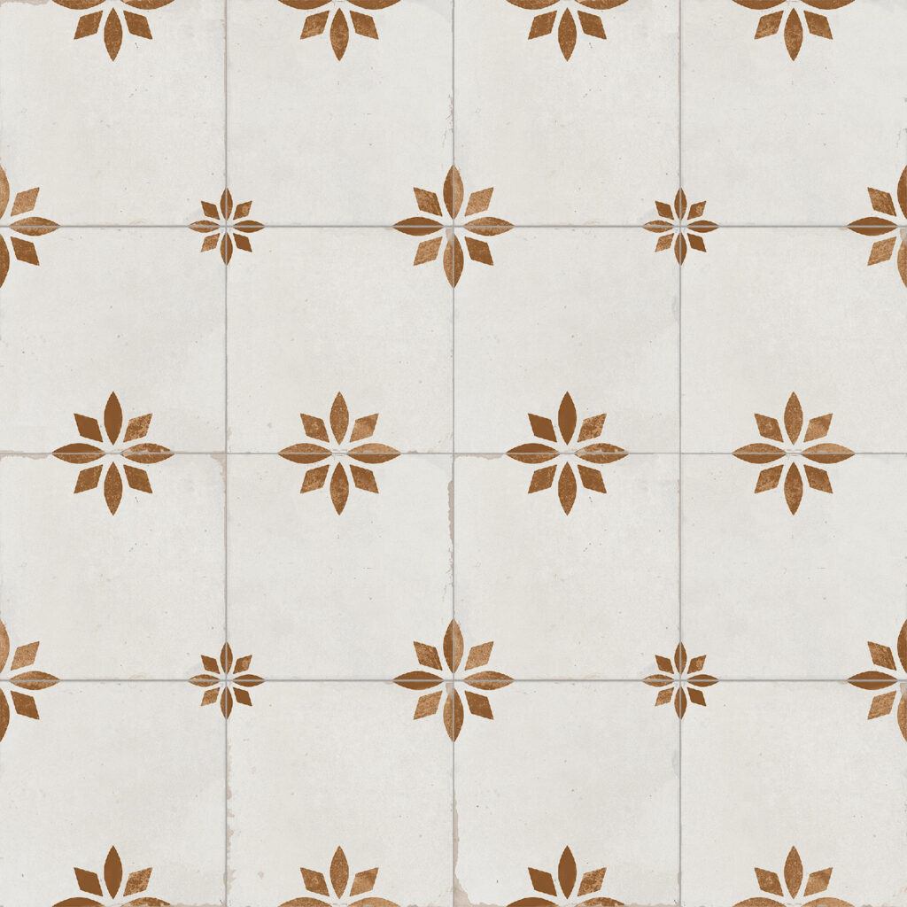 Vloertegel / wandtegel Savannah rood oxide 45x45 cm ( 4 in 1 tegel ...