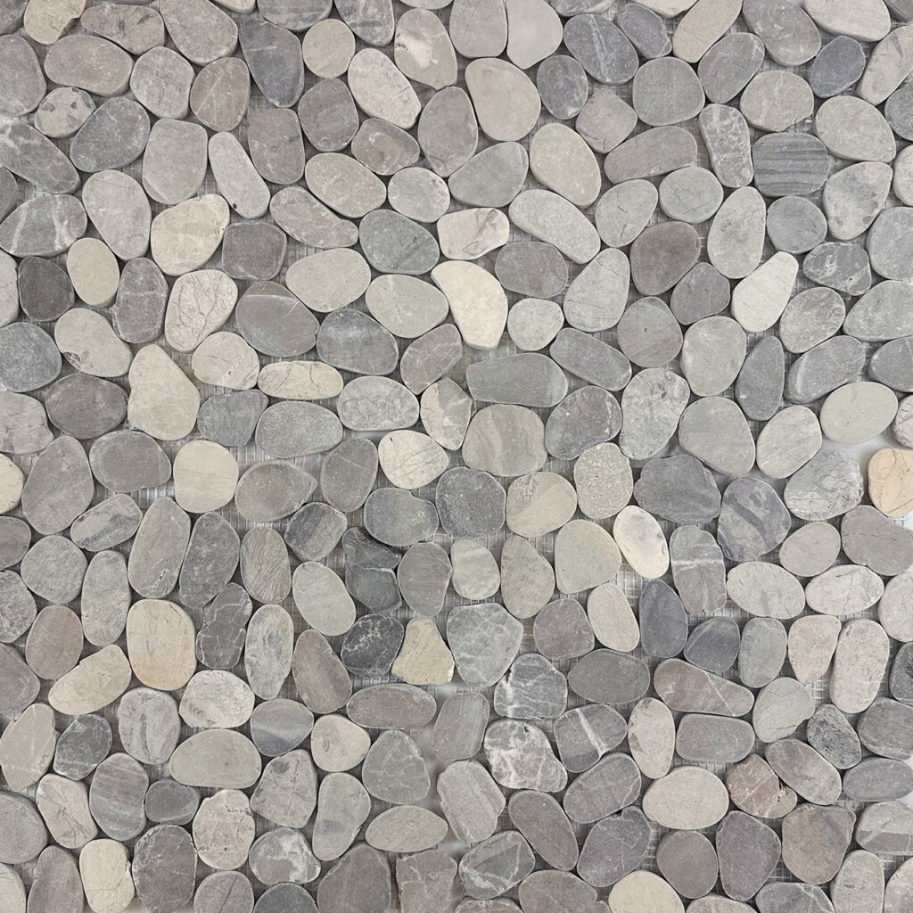 Mozaiek Batu kiezel plat grijs 30x30 | Tegels in Huis - De grootste en ...